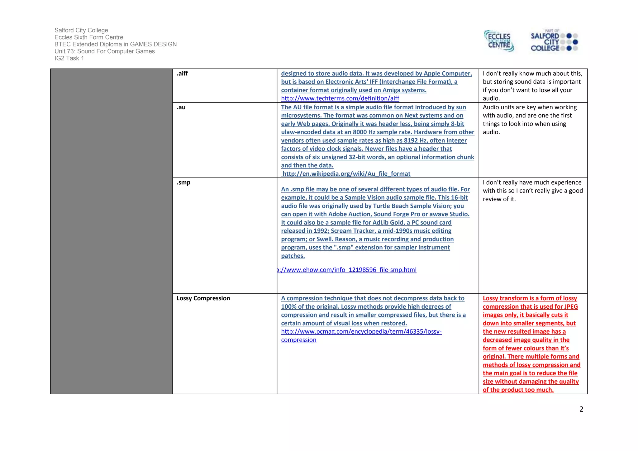 Jordan smith ig2 task 1 revisited v2 | PPT