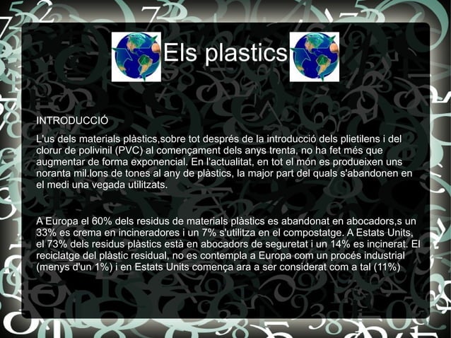 plastics | PPT