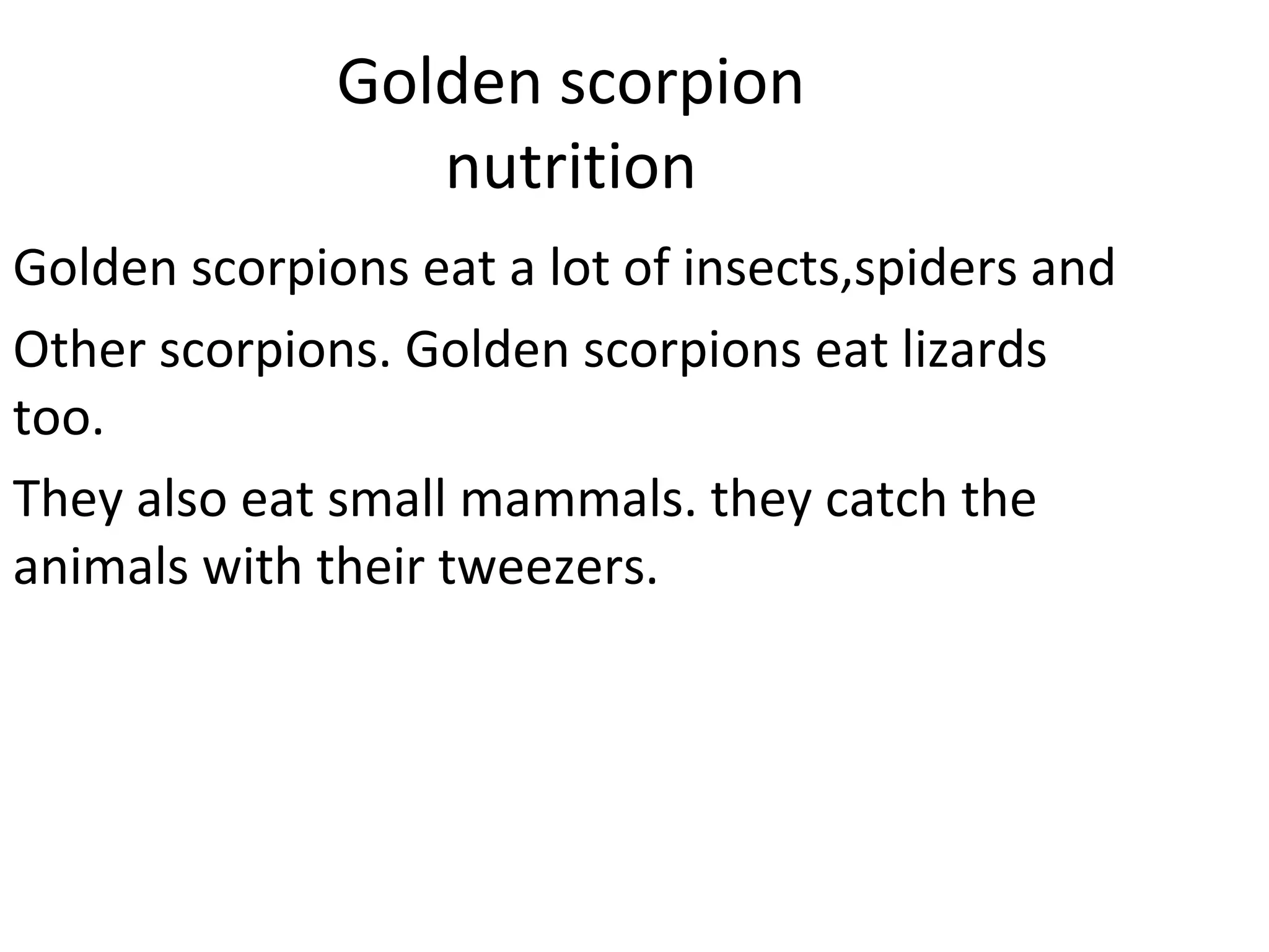 GOLDEN SCORPION | PPT