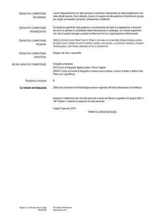 Jorge Burguez cv europeo pubblico | PDF