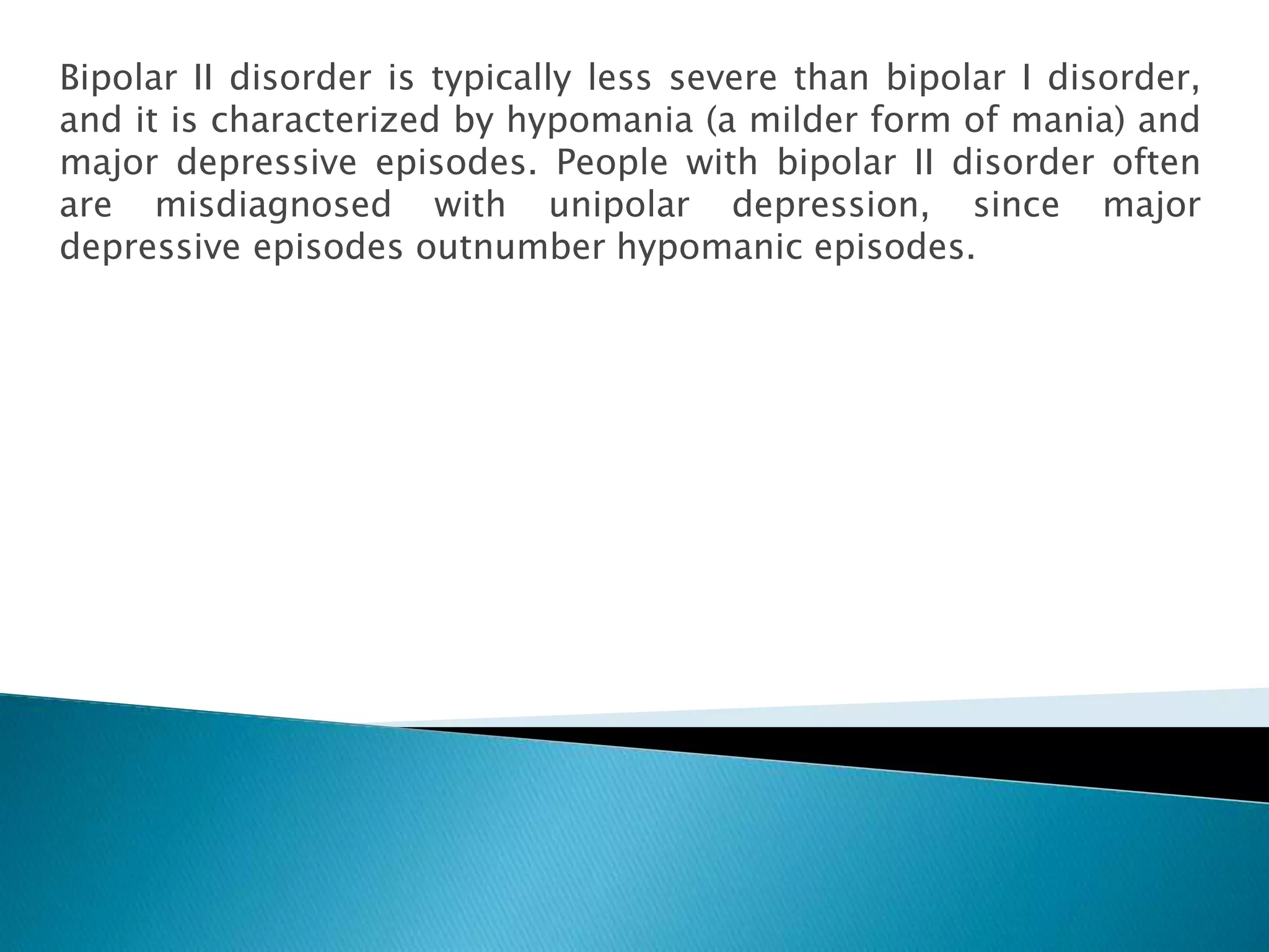 Three Types of Bipolar Spectrum Disorders | PPT