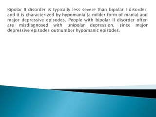 Three Types of Bipolar Spectrum Disorders | PPT