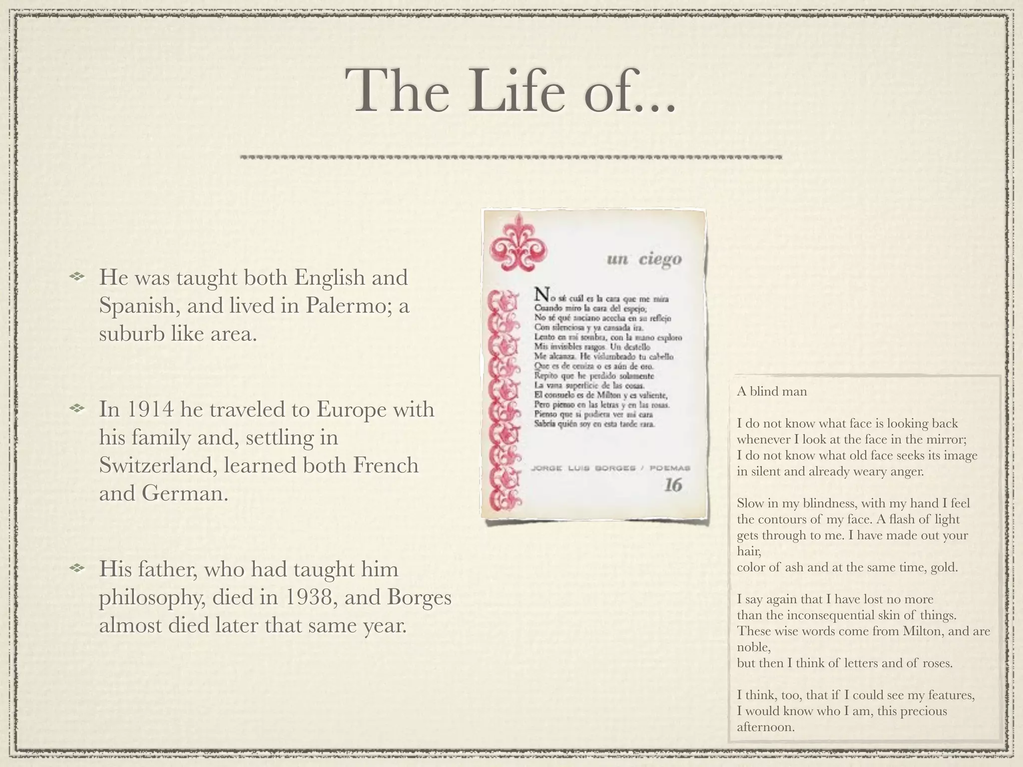 Jorge luis borges | KEY