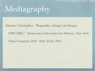 Jorge Luis Borges | KEY | Books and Literature