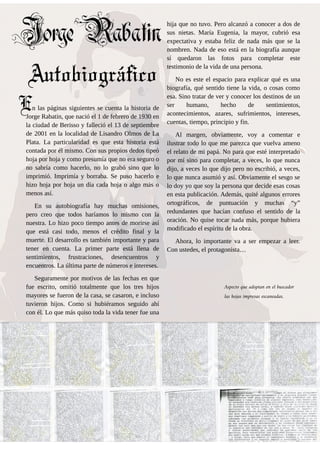 Jorge rabatin autobiográfico final | PDF