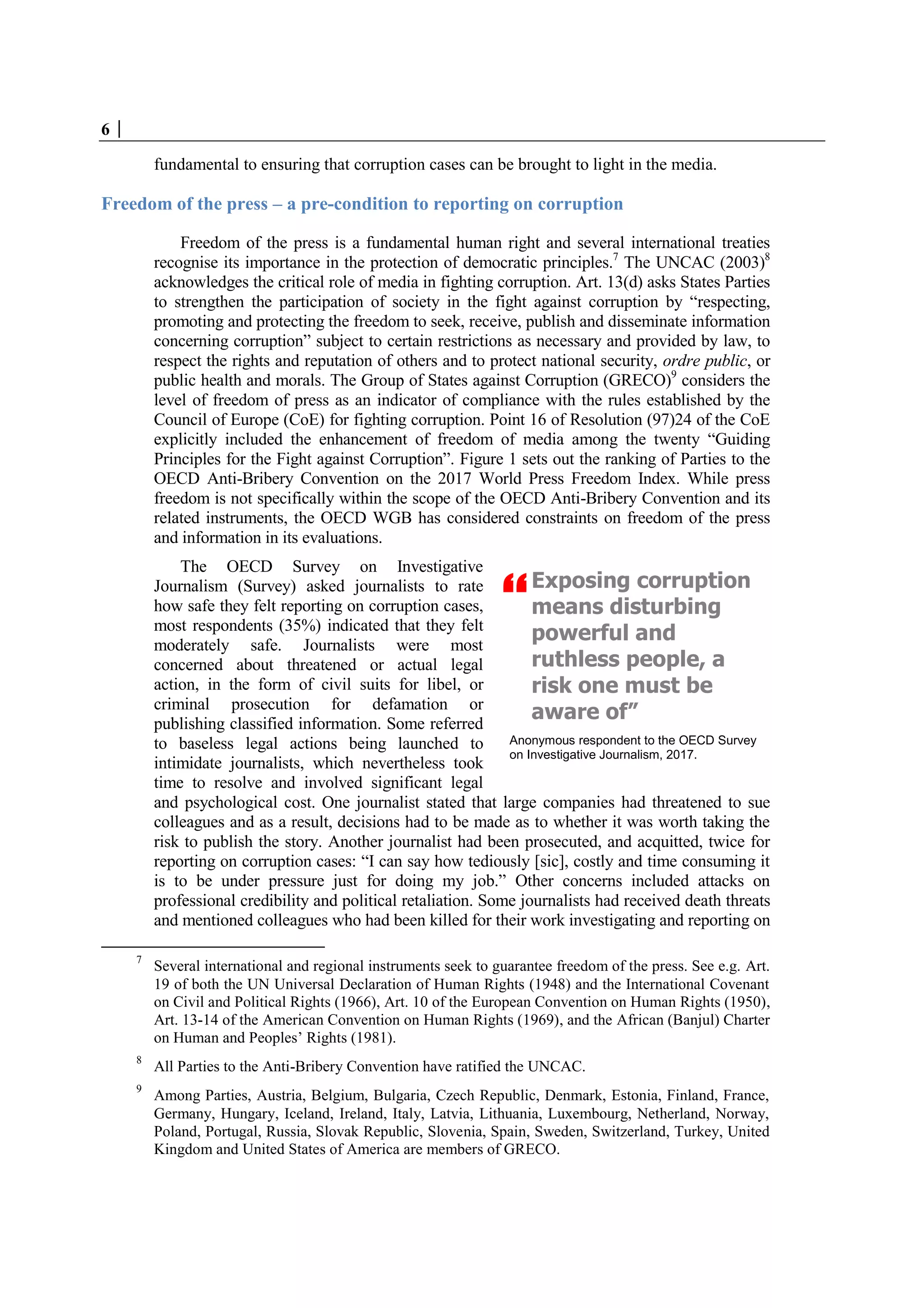 The role of media in combating corruption | PDF