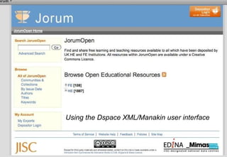 Pushing Open The Jorum: A national repository for learning materials | PPT