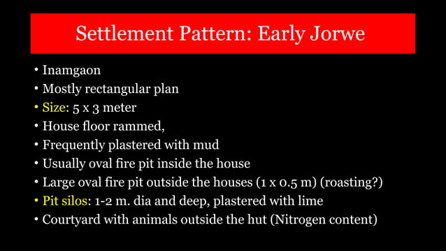 Jorwe Chalcolithic Culture of Western India | PPTX