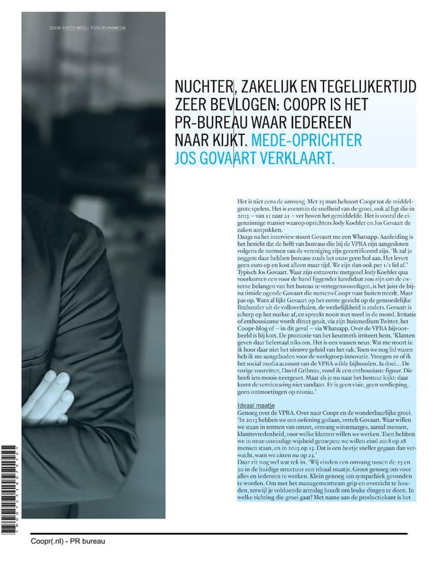 Coopr Interview in Communicatie | PDF