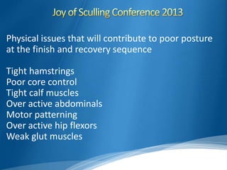 John Keogh, rowing coach: Late drive early recovery | PPT