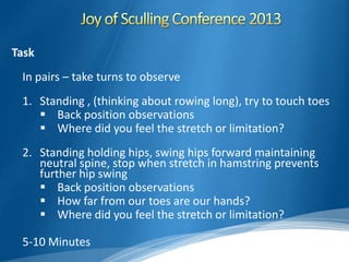 John Keogh, rowing coach: Late drive early recovery | PPT