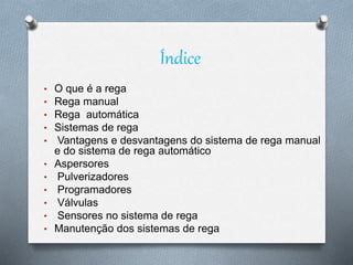 sistema de rega | PPTX
