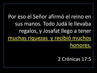 Josafat Caminando Con Orgullo Ante Dios | PDF
