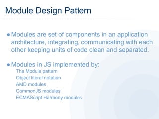 "The JavaScript Design Patterns You have to Know" by Rashad Majali | PPT
