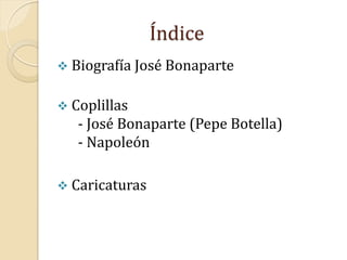 Coplillas y caricaturas de José Bonaparte | PDF