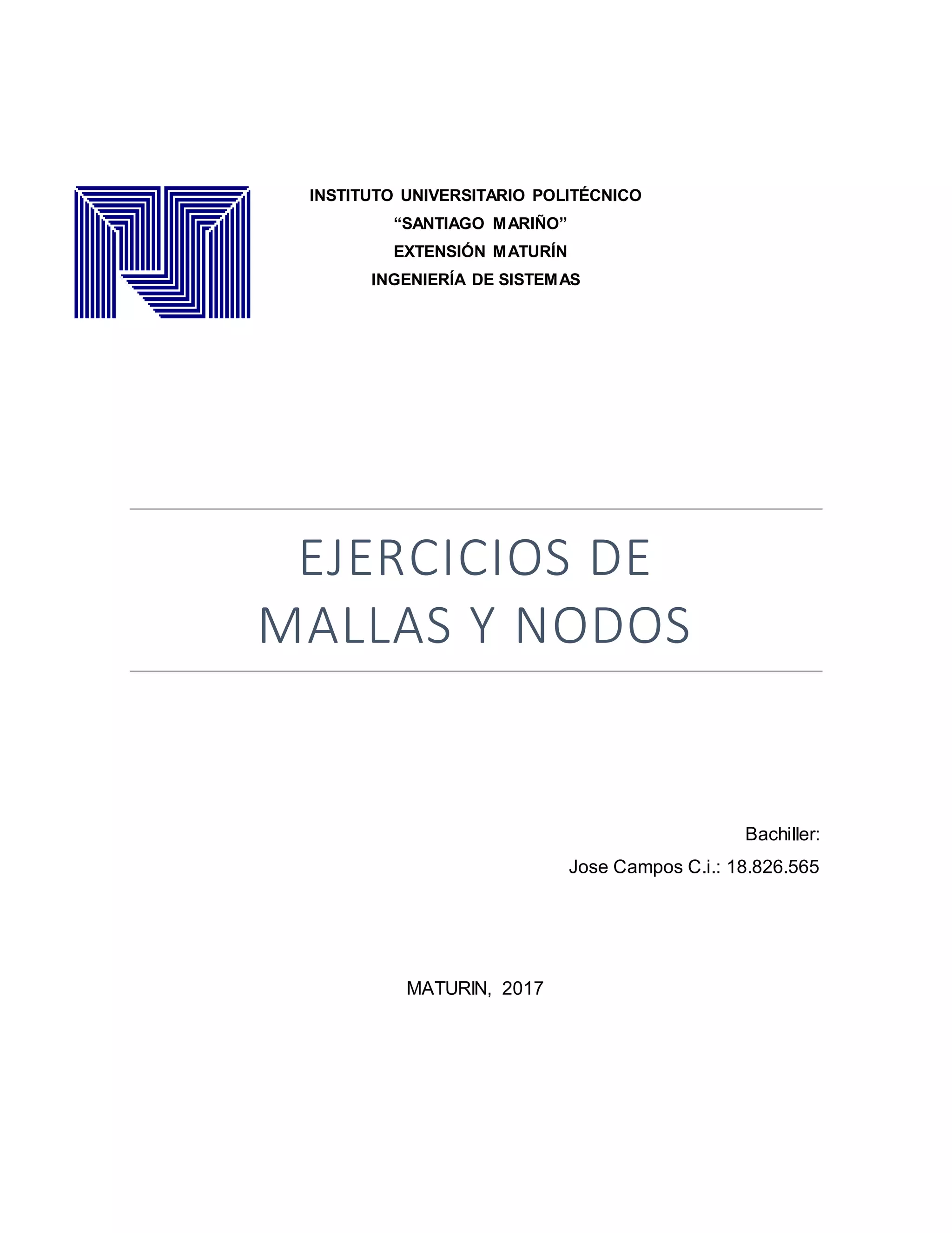 ejercicios de malla y nodo | DOCX
