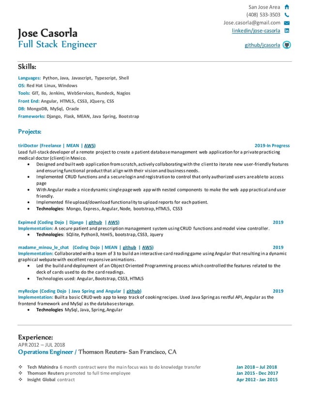 Jose_Casorla_resume | PDF