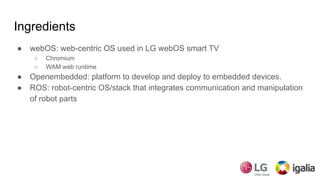 webOS Big Bean Bot (BlinkOn 11) | PPT
