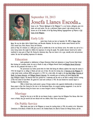 My Heroine: Josefa llanes escoda | DOC
