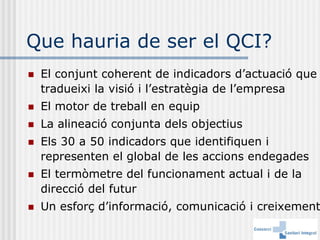 Quadre de comandament integral (QCI) - Josefina Sanchez | PDF