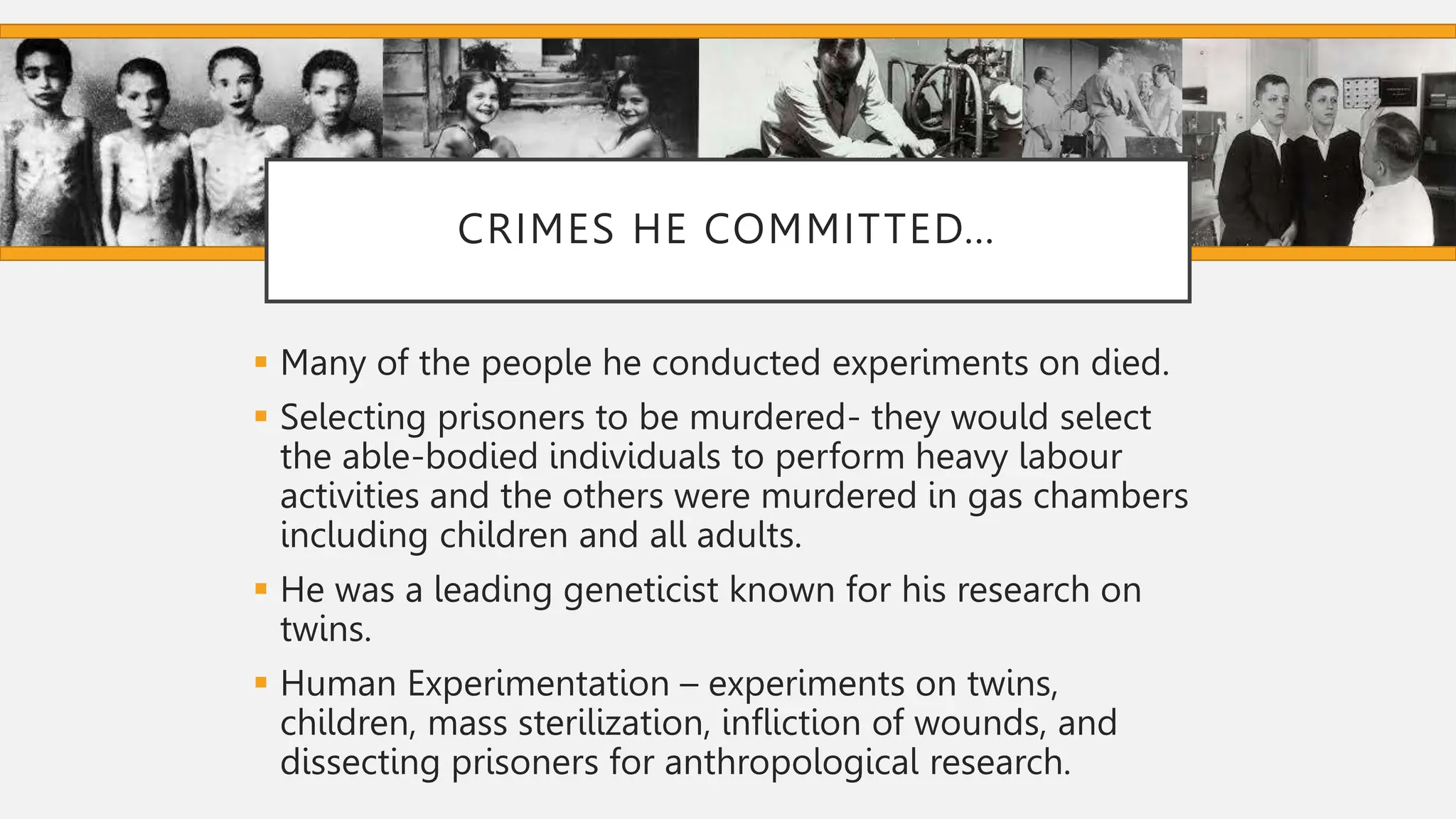 JOSEF MENGELE.pptx angel of death in Nazi | PPT