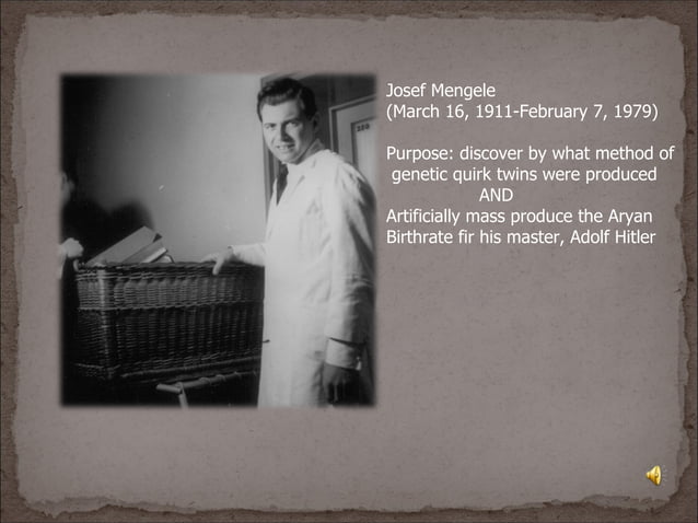 Josef Mengele Final | PPT