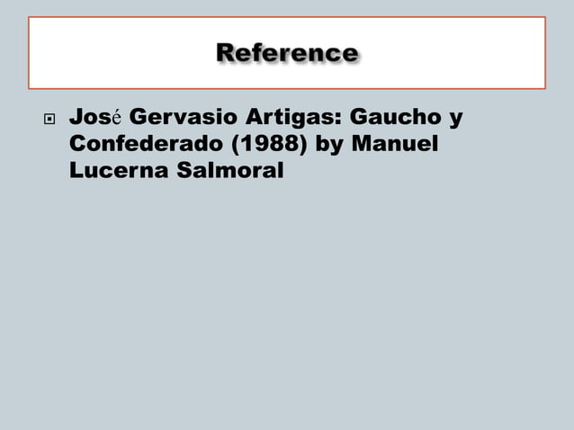 Jose Gervasio Artigas Pptx