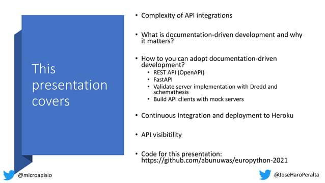 Documentation-driven development for Python web APIs | PPT Documentation-driven development for Python web APIs | PPT