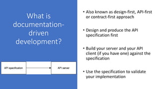 Documentation-driven development for Python web APIs v2 | PPT