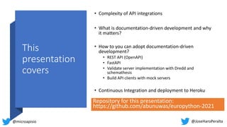 Documentation-driven development for Python web APIs v2 | PPT