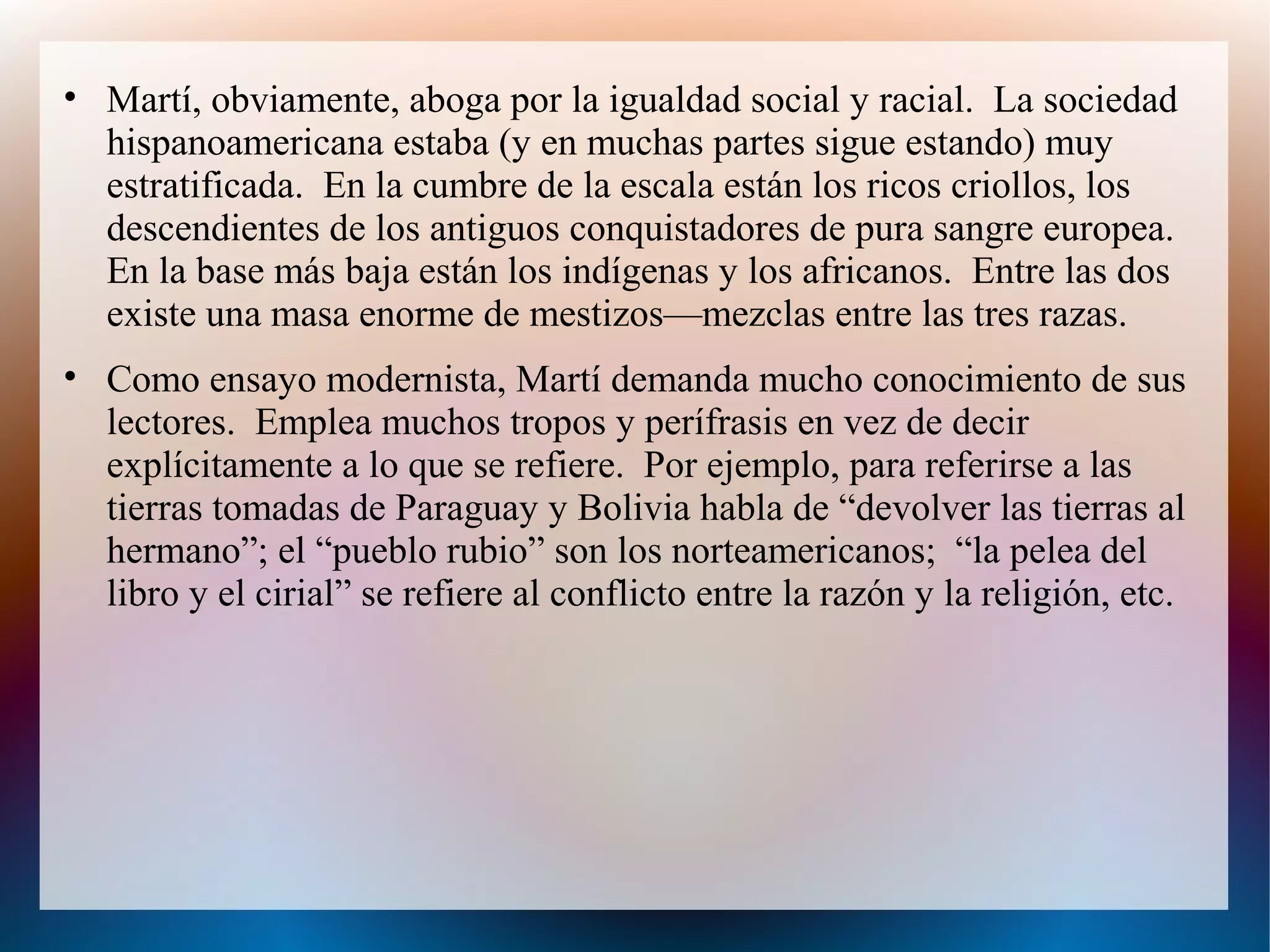 Jose marti el padre del modernismo | PPT