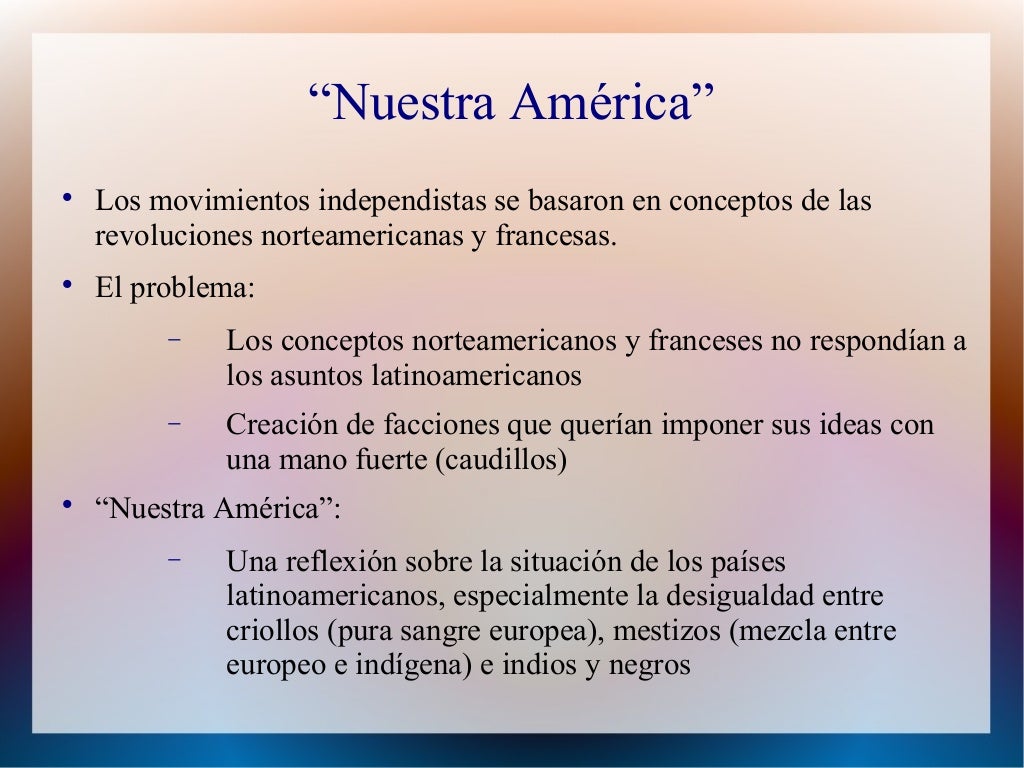 Nuestra america-Marti