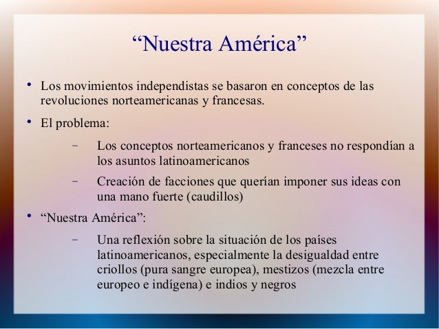 Nuestra America Latina Jose Marti Biografia