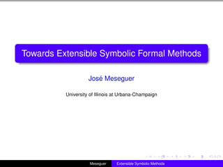 Symbolic Reasoning Methods in Rewriting Logic and Maude | PDF