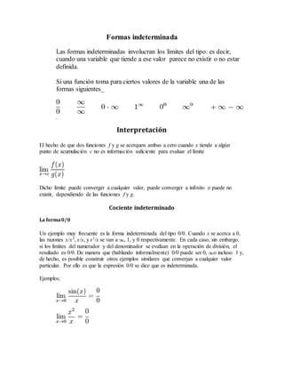 Formas Indeterminadas JOSE MOGOLLON | DOCX