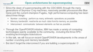 Advanced High-Performance Computing Features of the Open Power ISA | PDF