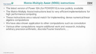 Advanced High-Performance Computing Features of the Open Power ISA | PDF