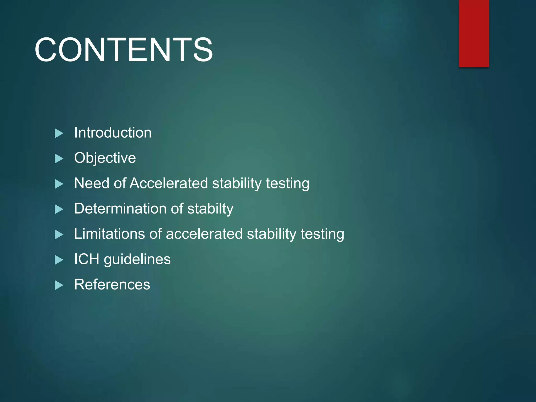 CHNS ANALYSIS AND ACCELERATED STABILITY STUDIES | PPTX