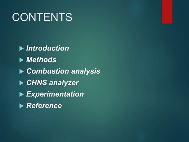 CHNS ANALYSIS AND ACCELERATED STABILITY STUDIES | PPTX | Chemistry ...