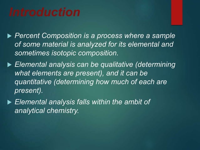 CHNS ANALYSIS AND ACCELERATED STABILITY STUDIES | PPTX | Chemistry ...