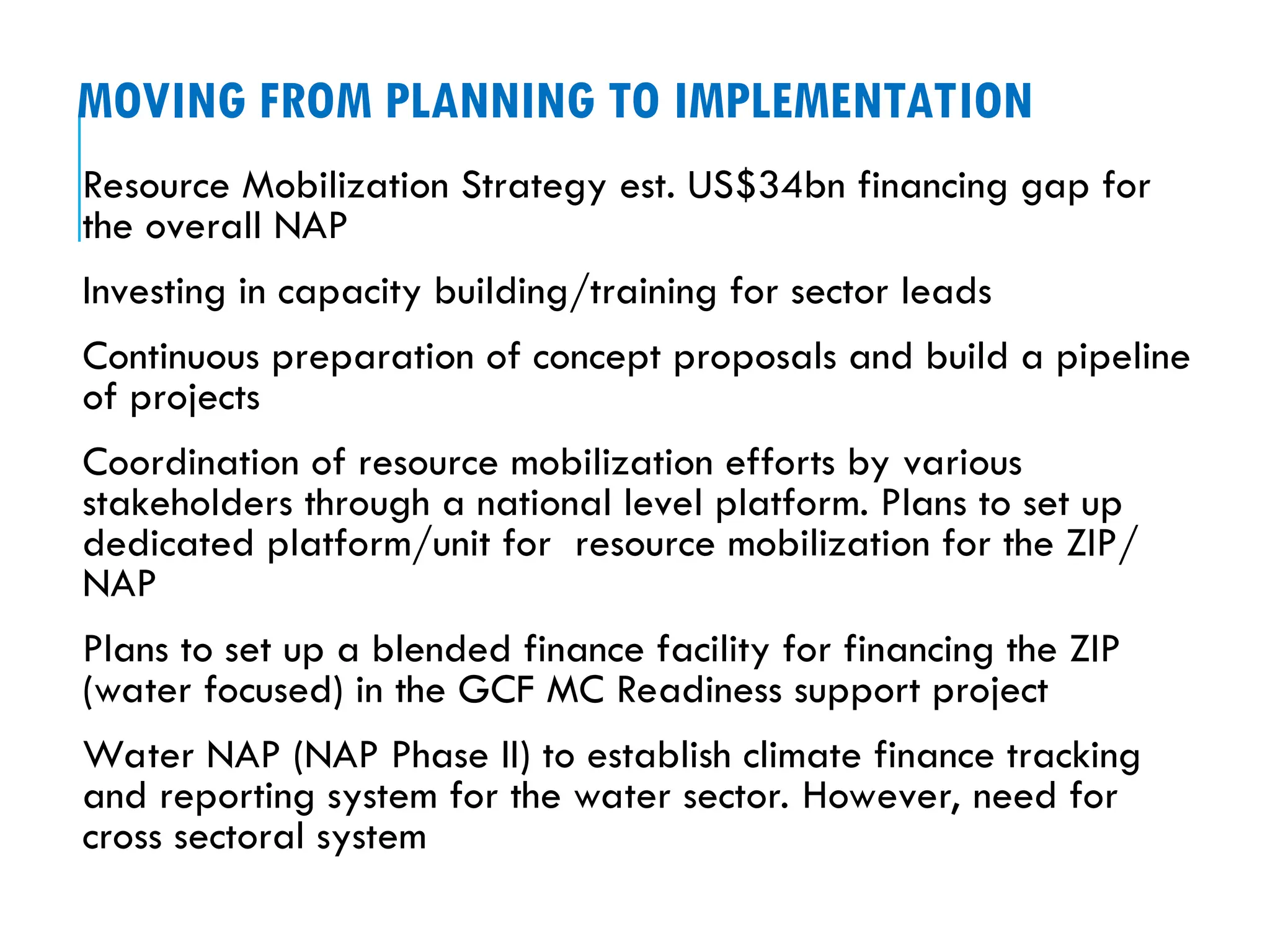 Zambia's National Adaptation Plan Process Overview | PPT