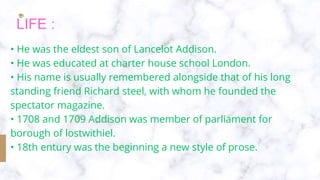 JOSEPH ADDISON | PPT