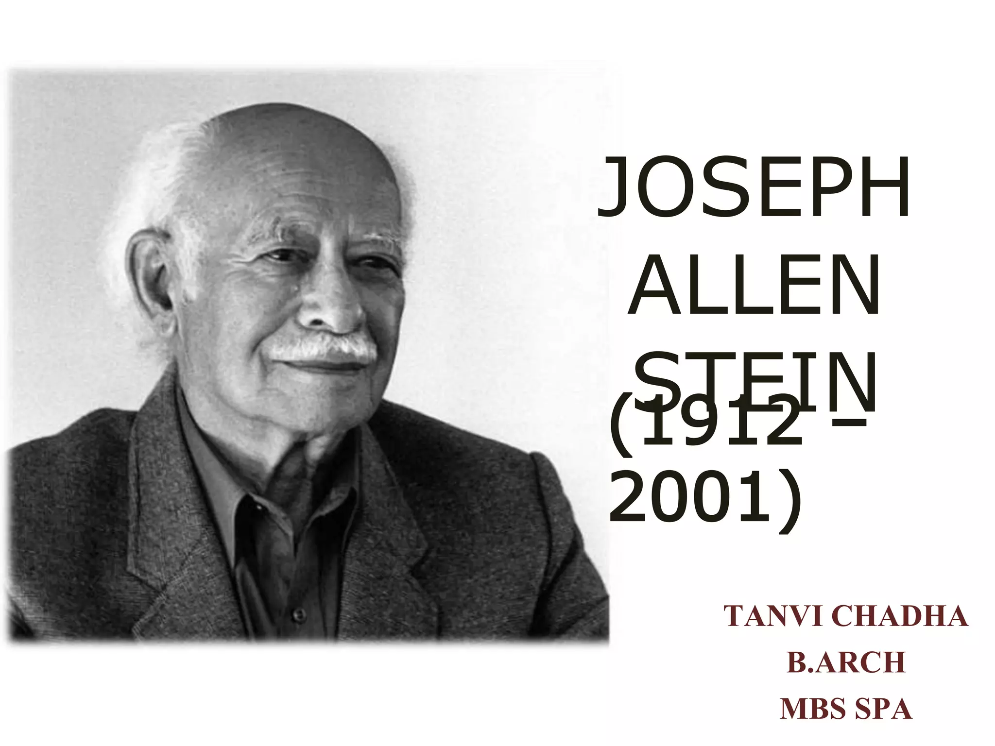 Joseph allen stein | PPTX