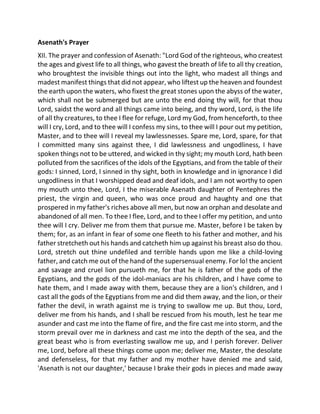 Joseph and Asenath by E.W. Brooks | PDF | Christianity | Religion ...