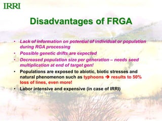 Field Rapid Generation Advance | PPTX