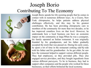 Joseph Borio - Helping Others Succeed | PPT
