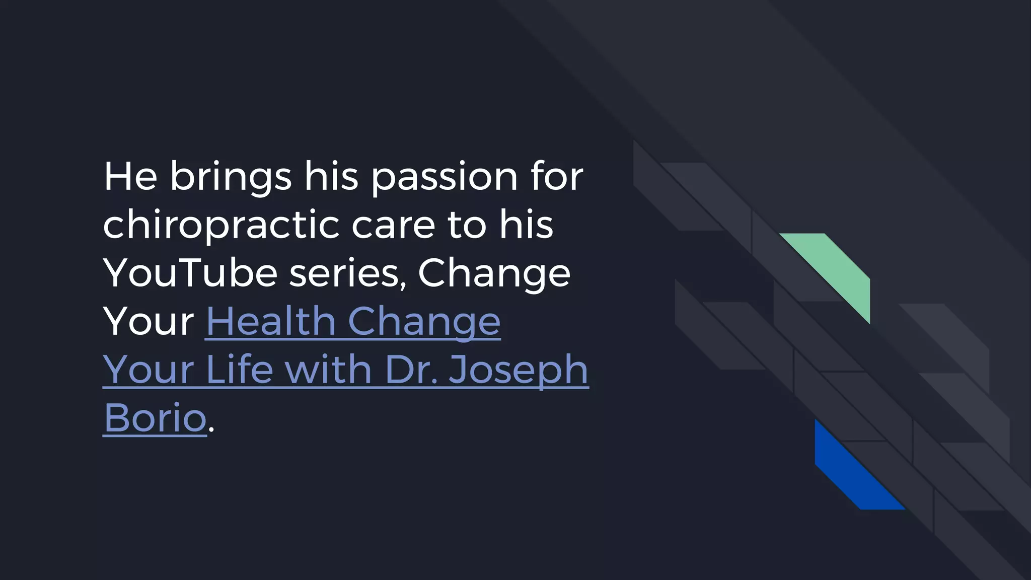 Joseph Borio: Mentors and Masters | PPT