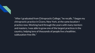 Joseph Borio: Mentors and Masters | PPT