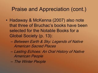 Joseph Bruchac Author Study | PPTX