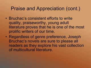 Joseph Bruchac Author Study | PPTX